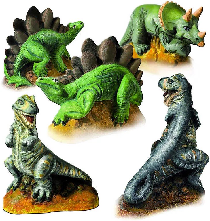 SES CREATIVE Sádroví dinosauři kreativní set k odlévání z gumové formy 01406