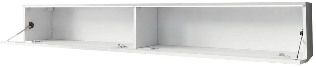 TV stolek Lancome 180, bílá/šedý lesk