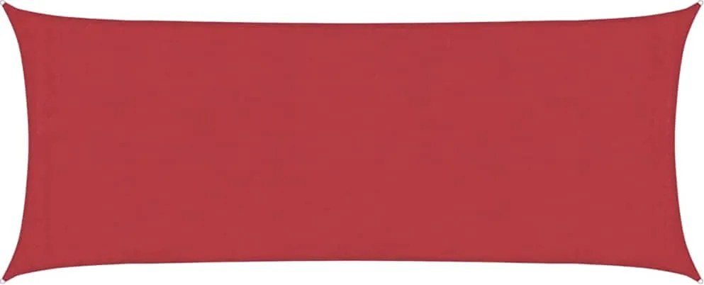 Plachta proti slunci 160 g/m² červená 2 x 5 m HDPE 311616