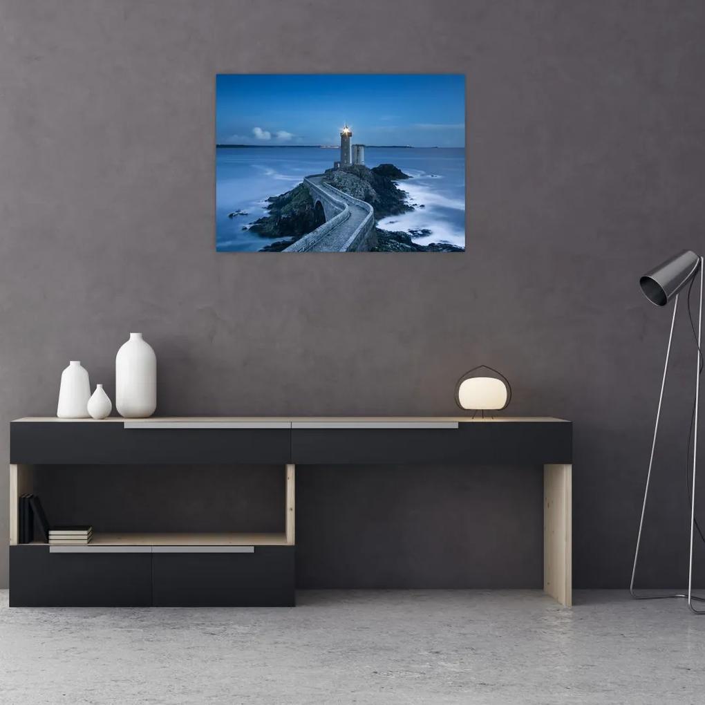 Obraz majáku a moře (70x50 cm)