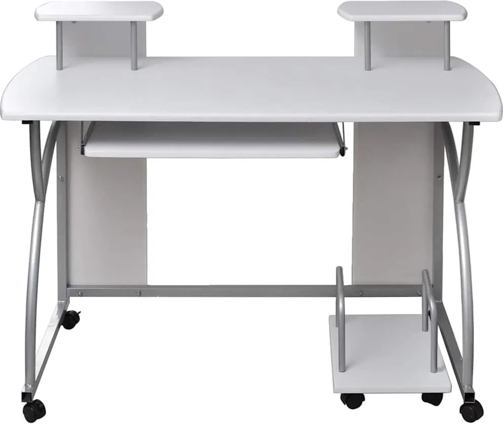 Počítačový stůl Bílý 110 x 52 x 88,5 cm kompozitní dřevo 20584