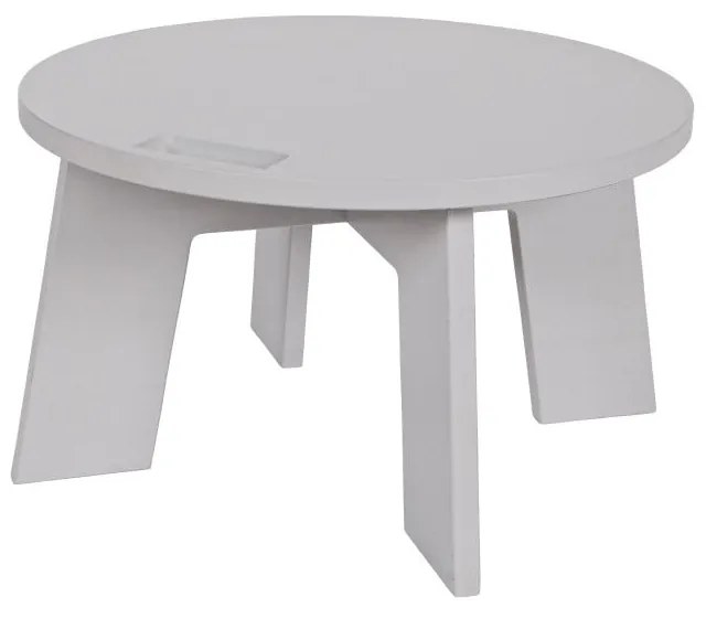 Světle šedý konferenční stolek z borovicového dřeva vtwonen Grip