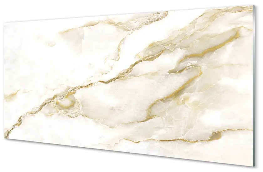 Obraz na skle Marble kamenná zeď 125x50 cm