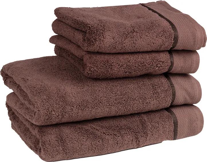 Bavlněný ručník / osuška z mikro bavlny- hnědá - Hnědá - 50*90 cm