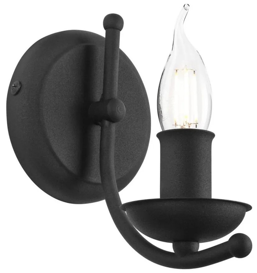 Nástěnná lampa LUCY 1xE14/60W/230V černá