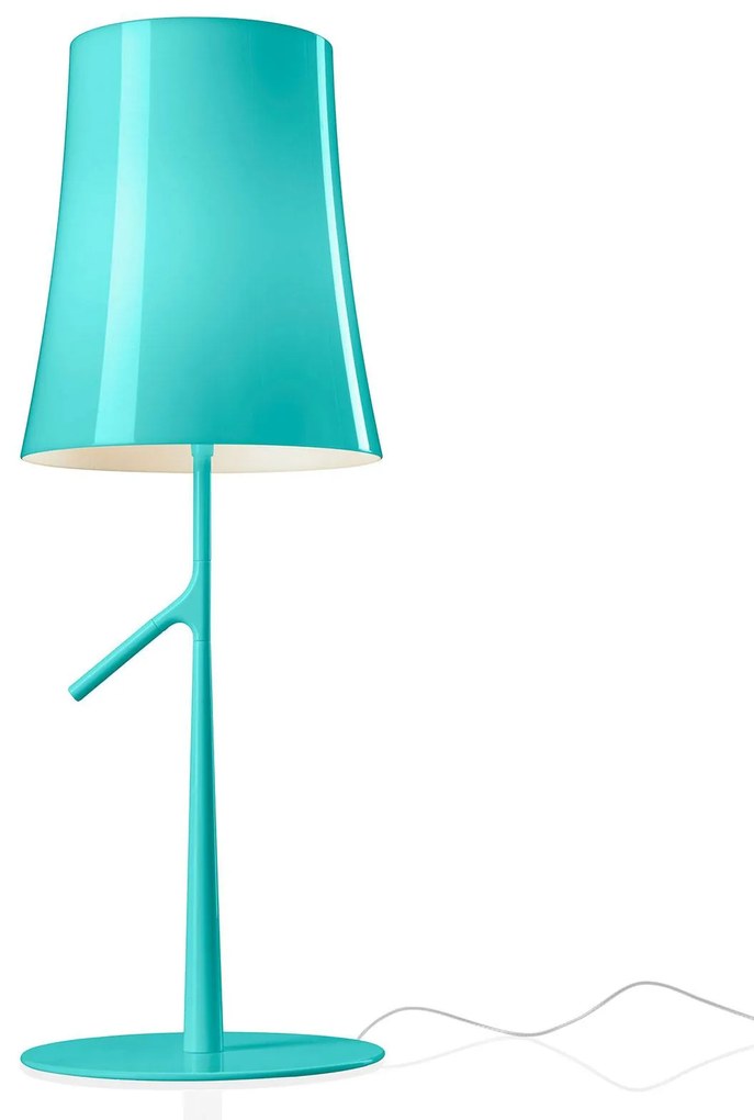 Foscarini Birdie LED grande stolní lampa akvamarín