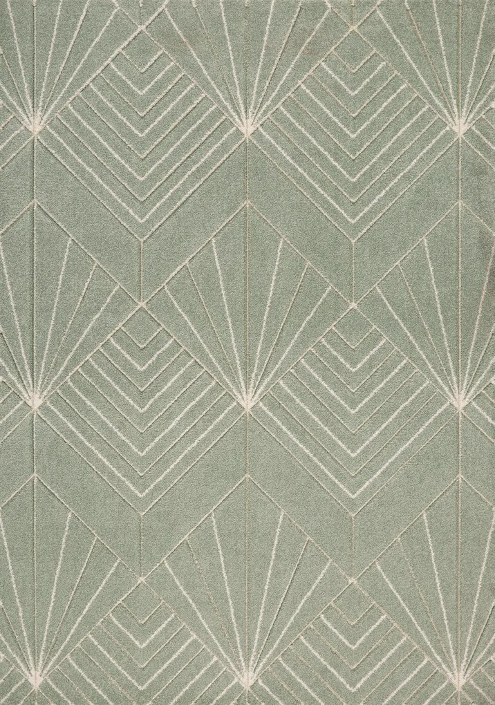Oriental Weavers, Kusový koberec Portland 58/RT4G, 120x170, zelená, chodba / předsíň