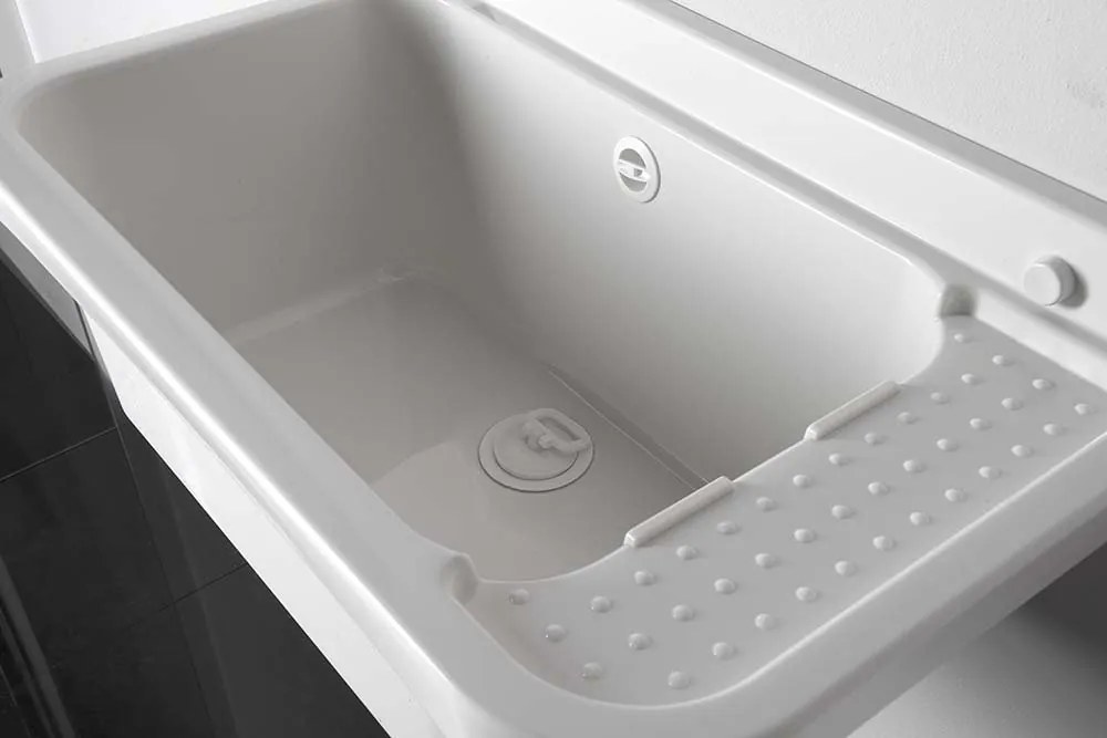 Aqualine Aqualine, Závěsná výlevka s odkládací plochou 60x34cm, plast, bílá, PI5060