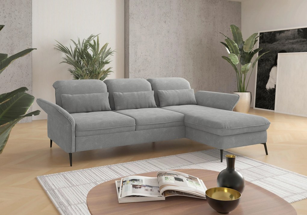 XXXLutz ROHOVÁ SEDAČKA, textil, šedá Sit & More - Sedací soupravy - 000144011813