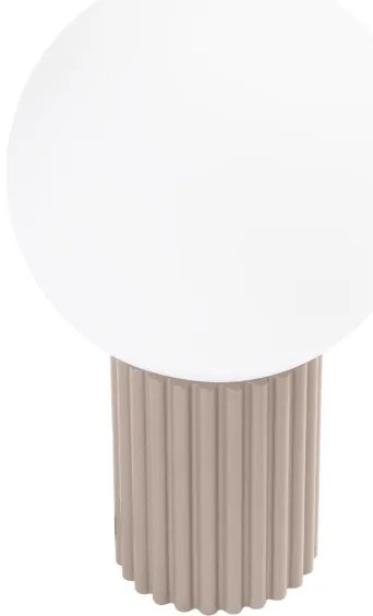 Sollux SL.1746 - Stolní lampa HALO 1xG9/8W/230V pr. 12 cm taupe