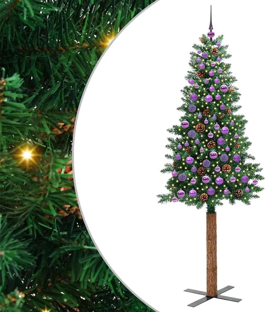 Úzký vánoční stromeček Zelená 210 cm 3394883