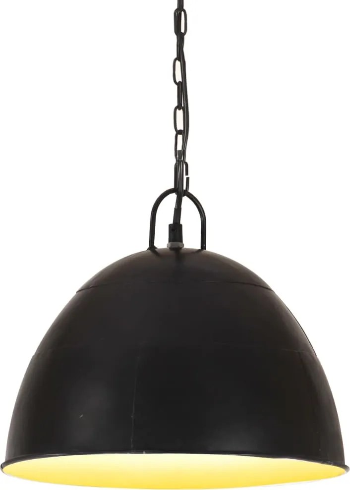 Industriální závěsné svítidlo 25 W černé kulaté 31 cm E27 320548