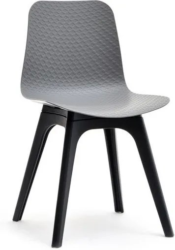 design4life Designová židle AMALO, šedo-černá