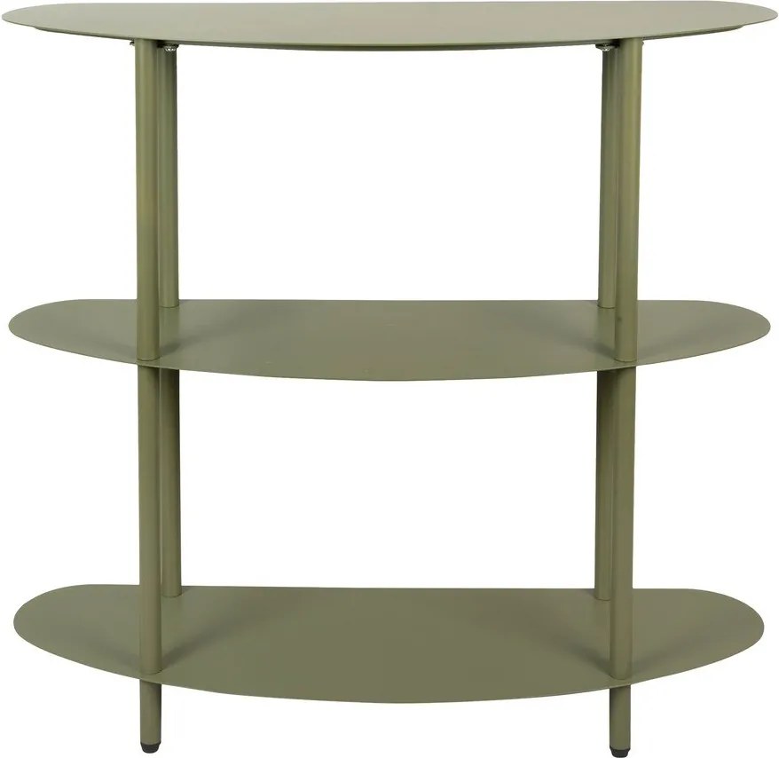 Zelený kovový regál 90x82x28 cm Riqueza – Leitmotiv
