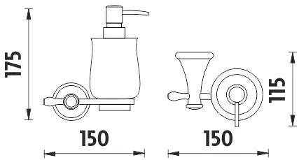 Nimco Dávkovač tekutého mýdla, pumpička plast LADA - LA 19031K-65