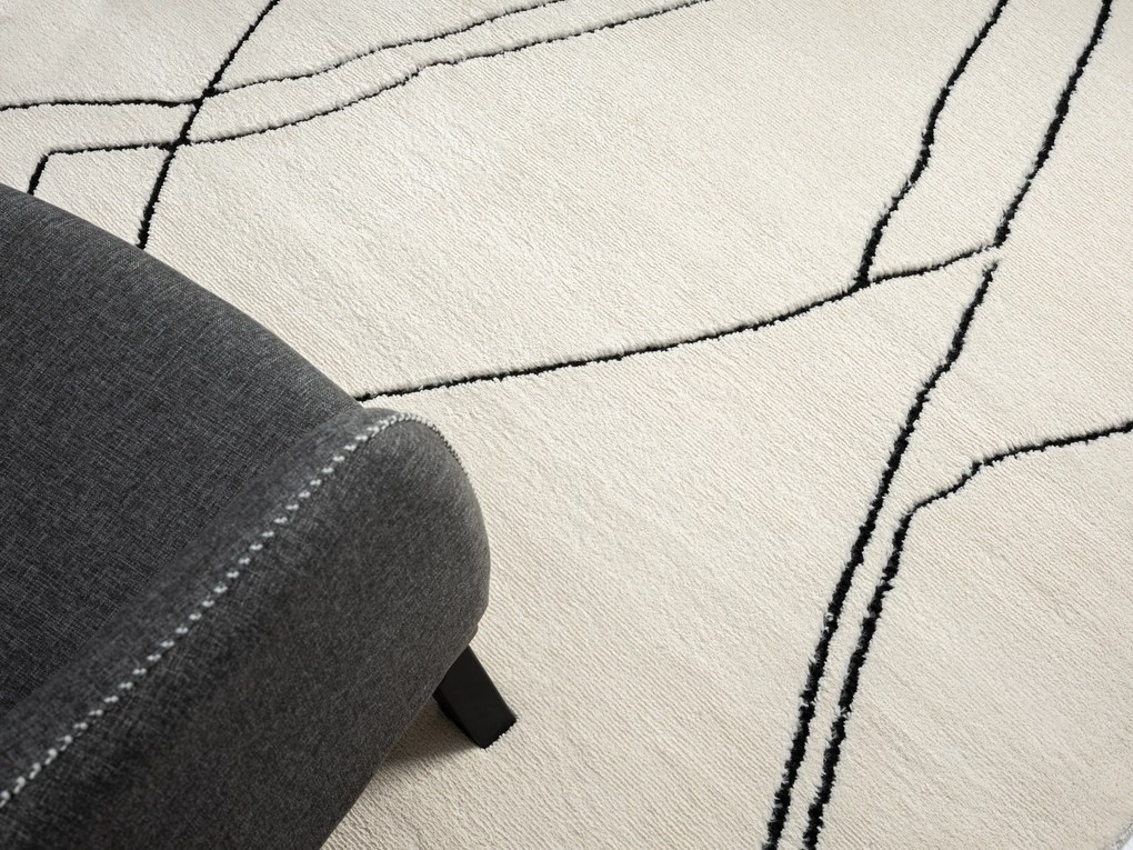 My Flair, Kusový koberec Moroccan Magic weiß, 200x290, černobílá, ložnice