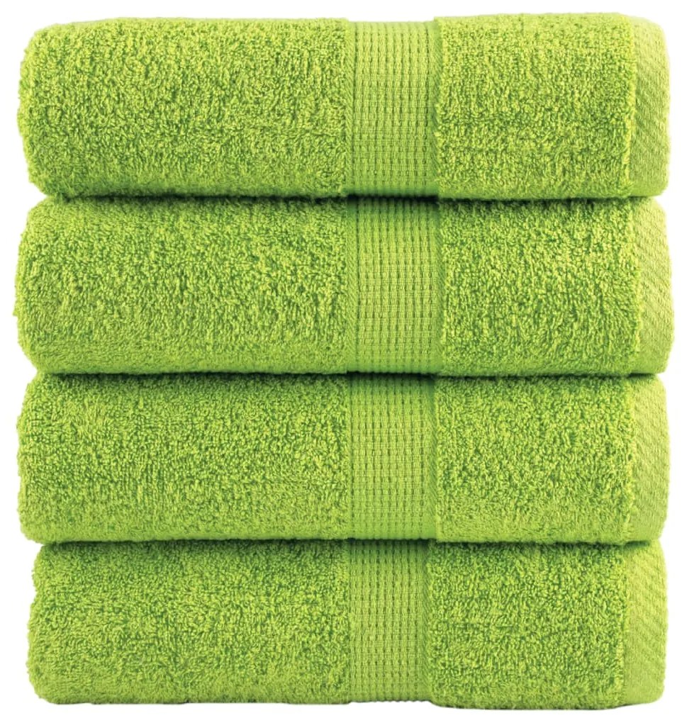Premium ručníky SOLUND 4ks jablkově zelené 30x50cm 600g/m² 137495