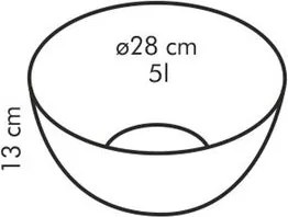 TESCOMA Skleněná mísa GIRO ø 28 cm
