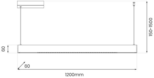 LED Lustr na lanku LINEA LED/36W/230V 3000/4000/5700K CRI 90 zlatá
