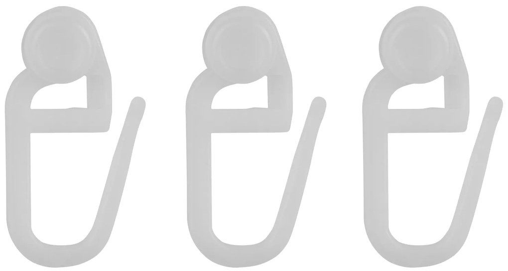 Dekodum Stropní kolejnice z PVC jednořadá bílá Délka: 340 cm, Typ přichycení: žabky