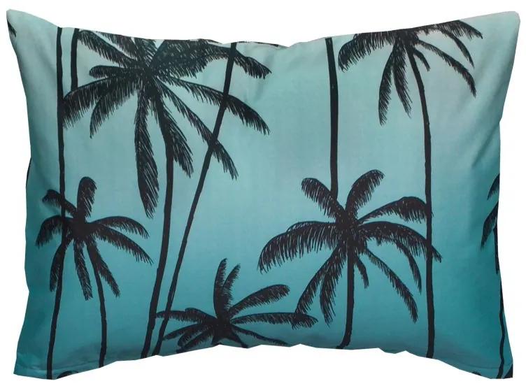SCANquilt povlak SATÉN PLUS night palms modrá 50 x 70 cm