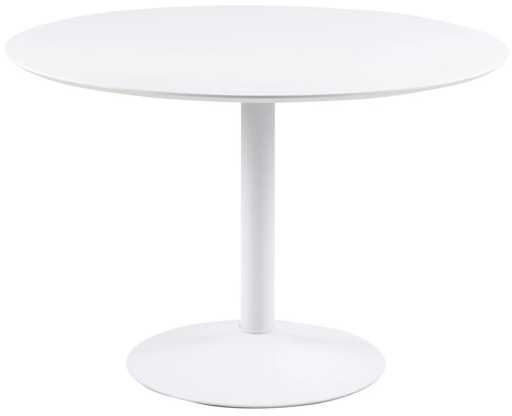 Actona Bílý jídelní stůl Casila, 110x110x74 cm