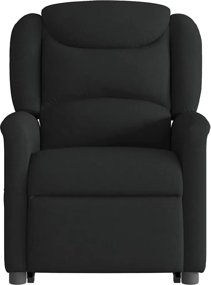 Zvedací polohovací křeslo černé textil 3303196