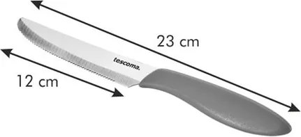 TESCOMA Nůž jídelní PRESTO 12 cm, 6 ks, červená
