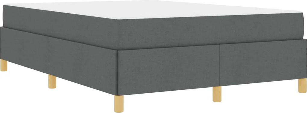 Rám postele Tmavě šedá 140 x 190 cm textil 3398935