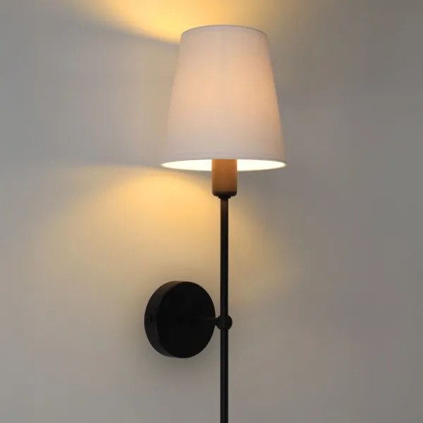 Nástěnná lampa MADELA 1xE14/40W/230V bílá/černá
