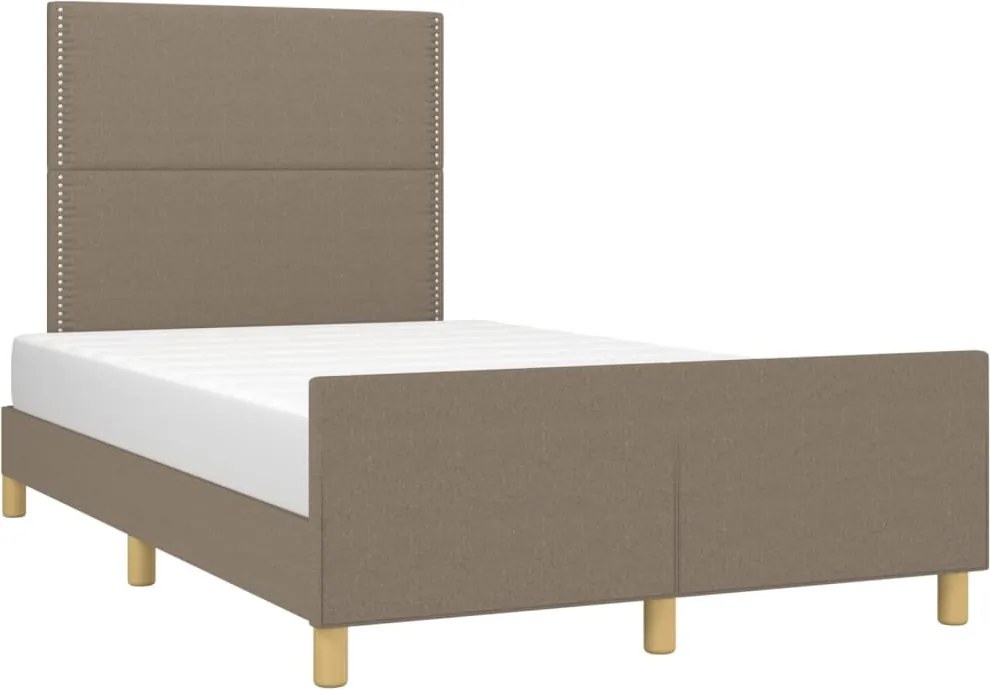 Rám postele bez matrací taupe 120x190 cm textil 3270510