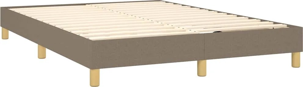 Box spring postel s matrací a LED taupe 140x190 cm textil 3133553