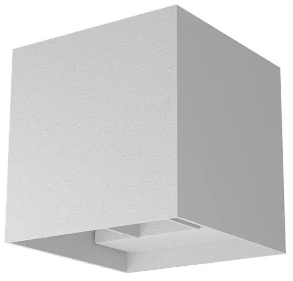 Redo group Redo Vary, bílé venkovní svítidlo s nastavitelným úhlem svícení LED 2x10W 4000K, 12x12cm