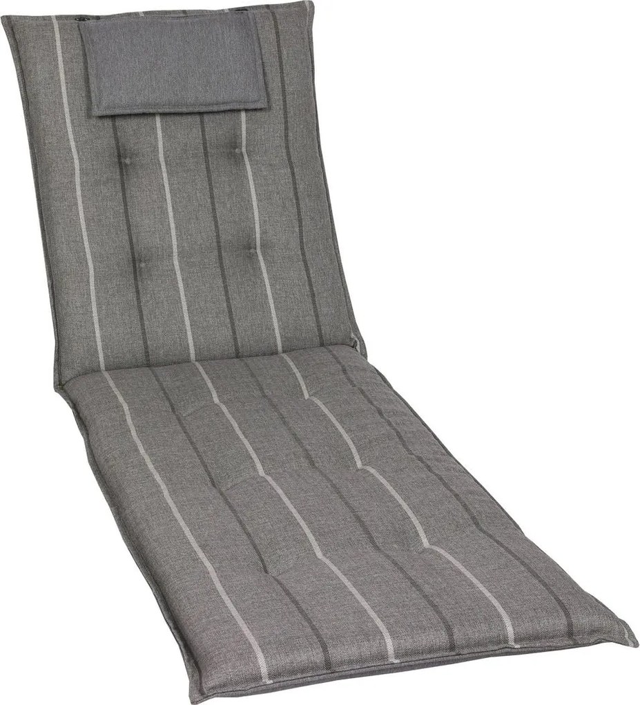 Go-De Textil Go-De Zahradní poduška, oboustranná. (podsedák na lehátko, šedá)