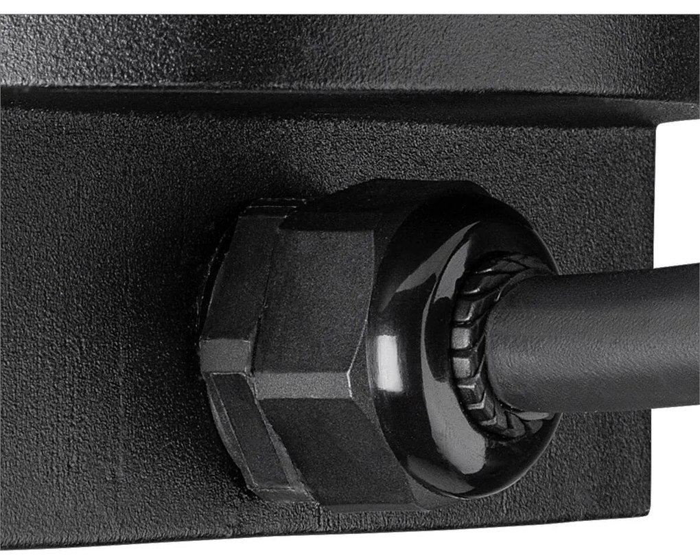 LA 1009169 DASAR® L svítidlo do země, asymetrické, 3000K, 70°/40°, IP65/IP67, hranaté, nerezová ocel / černá - BIG WHITE (SLV)
