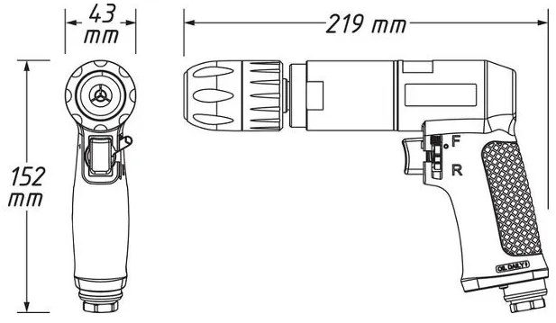 Pneumatická vrtačka HAZET 9030 P-1