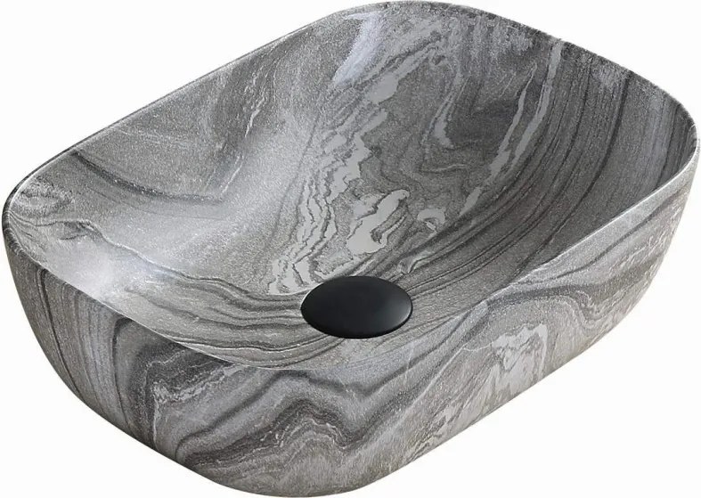 Mexen RITA umyvadlo, 45x32 cm, imitace kamene, 21084593