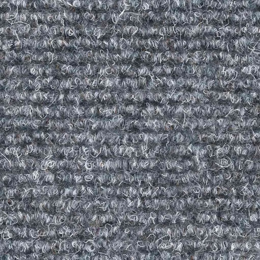 Schodové rohože samolepicí 30 ks 56 x 17 x 3 cm světle šedé půlkulaté 3365682