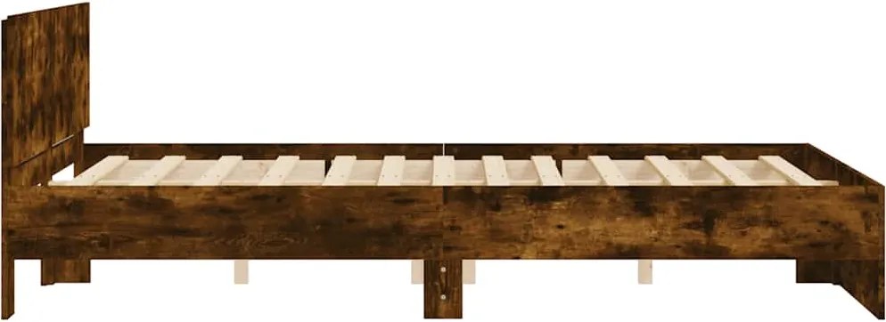 Rám postele s čelem kouřový dub 150 x 200 cm 3207480