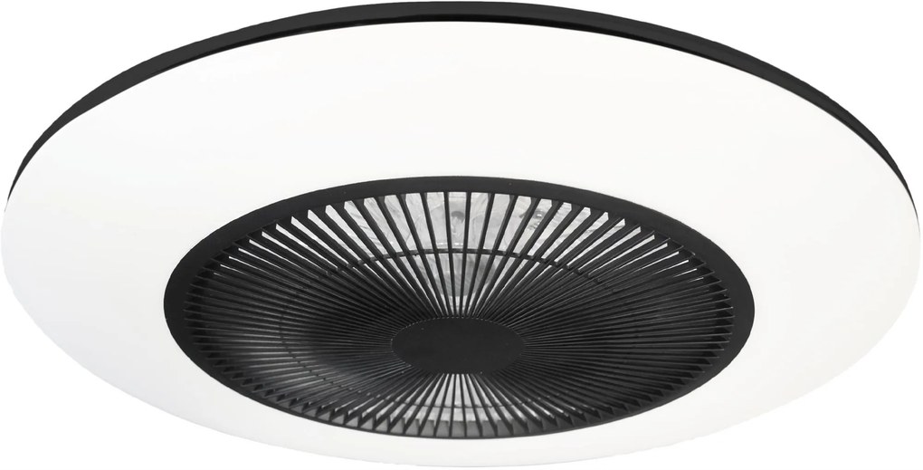 Stropní světlo brilagi - led stmívatelné svítidlo s ventilátorem aura led / 38 w / 230v černá + do