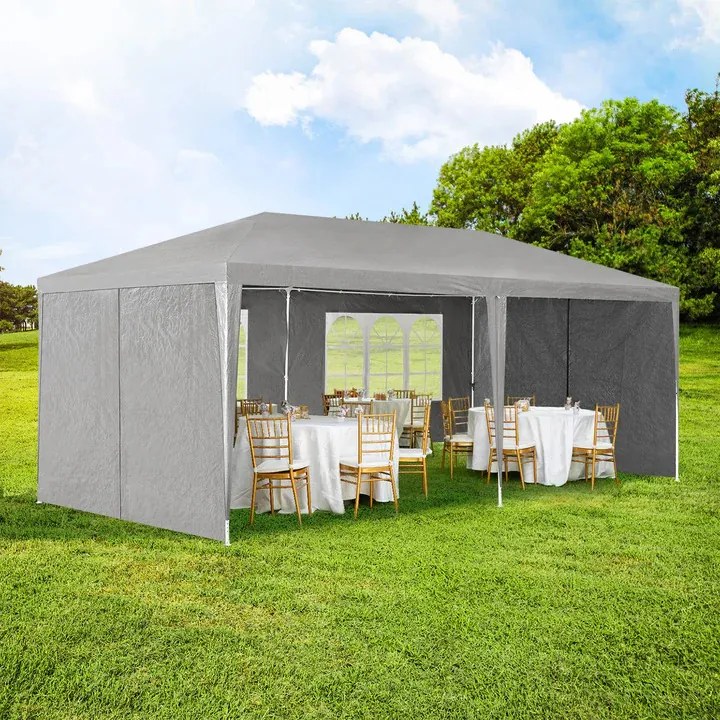 Juskys Párty stan 3x6 m - tmavě šedá