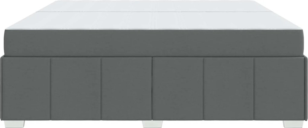 Rám postele s matrací Tmavě šedá 200 x 200 cm textil 3398308