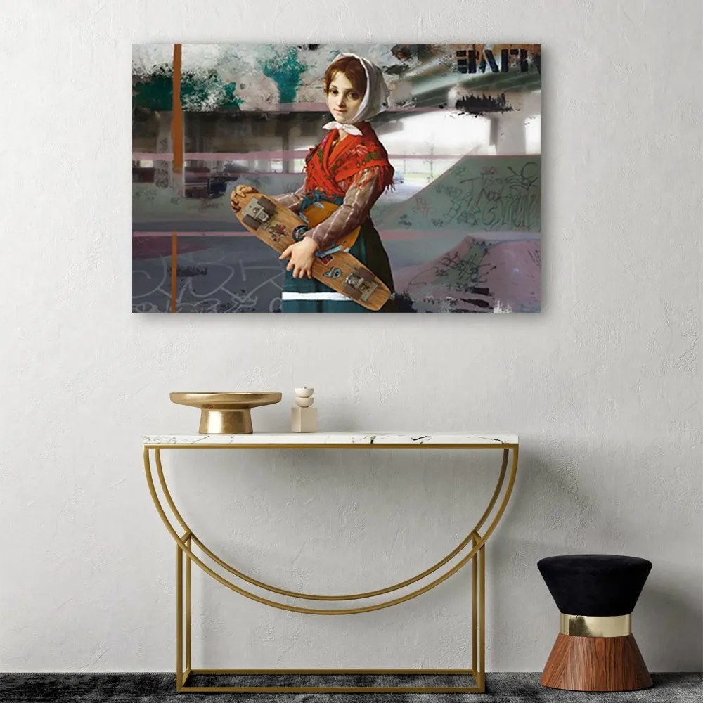Gario Obraz na plátně Holčička s prknem - Jose Luis Guerrero Rozměry: 60 x 40 cm