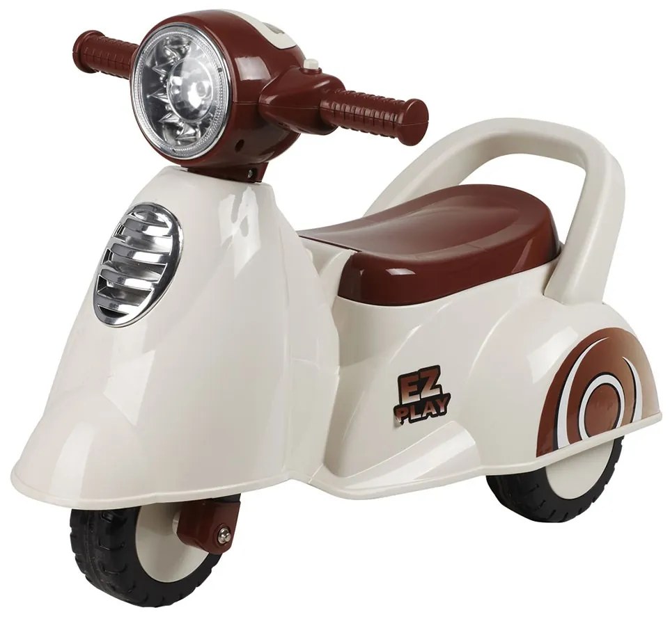 Dětské odrážedlo motorka se zvukem Baby Mix Scooter bílé