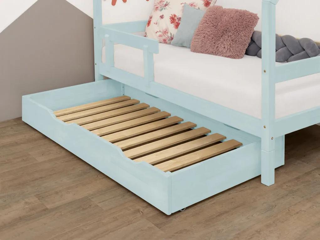Benlemi Šuplík pod postel BUDDY Barva postele: šalvějová zelená, Rozměr šuplíku: 90cm x 180cm (pro postel 90cm x 200cm), Varianta šuplíku pod postel: s roštem
