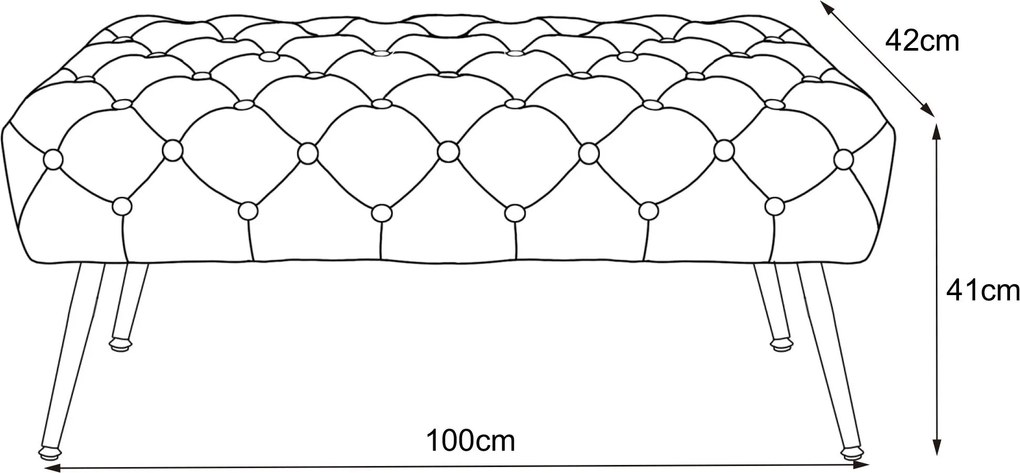 Taburet Monaco pudrově růžový