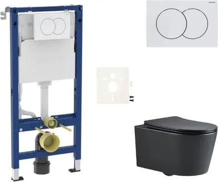Závěsný WC set do lehkých stěn / předstěnová SAT Brevis SIKOGESBREBLD01