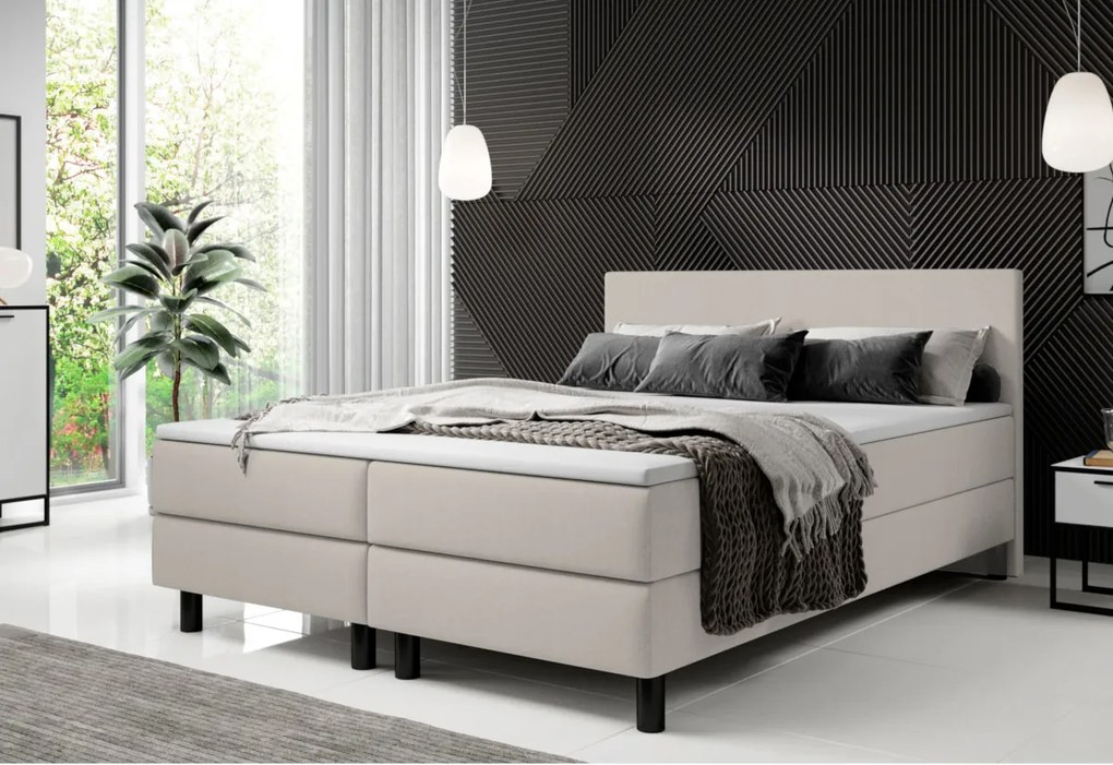 Expedo Čalouněná postel boxspring GINA, 180x200, inari 100