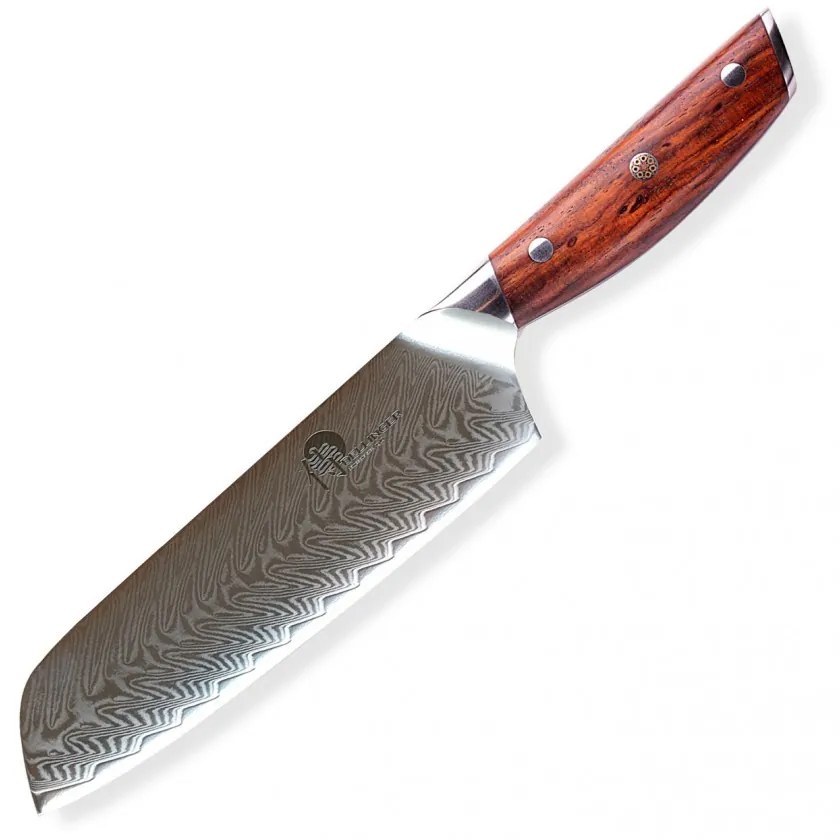 nůž Santoku 7" (175mm) Dellinger Rose-Wood Damascus