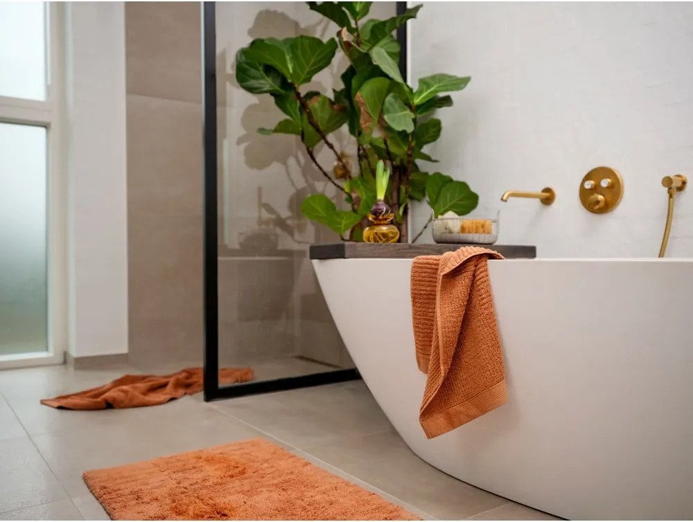 Oranžový froté bavlněný ručník 50x70 cm Classic – Zone
